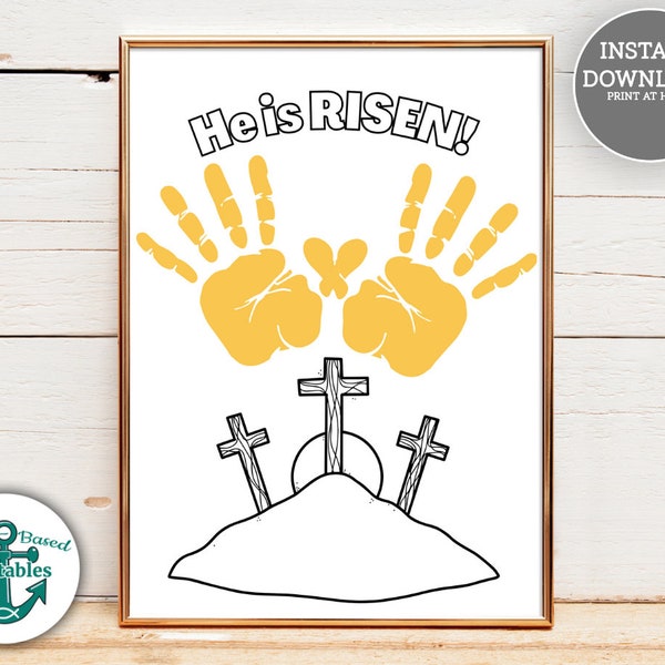 Jesus is Alive Handprint Craft - Etsy