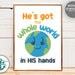 He's Got the Whole World in His Hands Printable Christian Kids Signs ...
