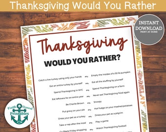 Thanksgiving Riddle Me This Game Printable Games Fall - Etsy
