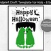 Frankenstein Handprint Craft Halloween Printable - Etsy