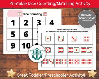 Apple Count Cut & Glue 1-10 Preschool Math Game Preschool - Etsy