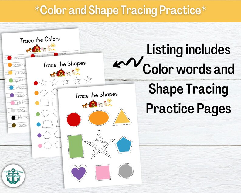 Custom Name Tracing Sheets Handwriting Practice Sheet Farm - Etsy