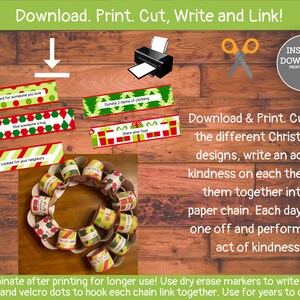 Printable Christmas Kindness Countdown for Kids Printable Advent ...