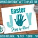 Easter Handprint Art Jesus is Alive Christian Homeschool Printable ...