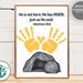 Easter Handprint Craft Matthew 28:6 Hand Print Art Empty Tomb Christian ...