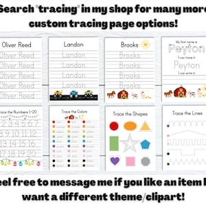 Personalized Name Tracing Bundle | Handwriting Practice Sheets ...
