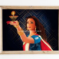 Bollywood Art,damini, Tareekh Scene, Indian Movie Wall Art, Hindi ...