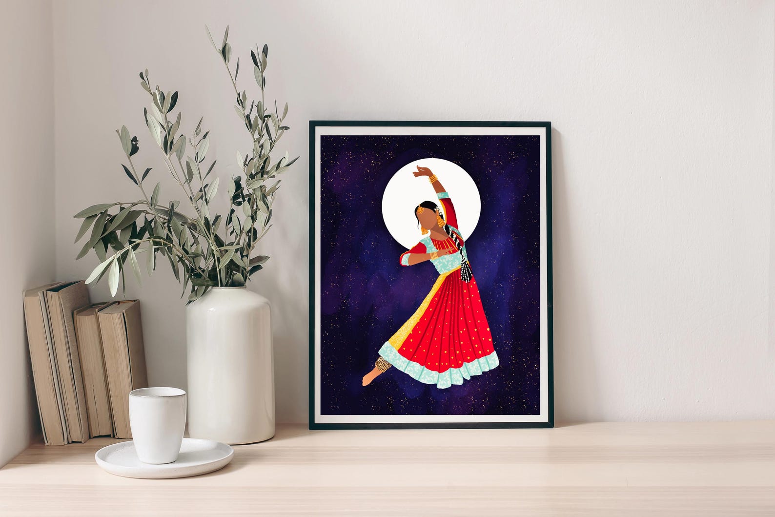 Kathak Dancer | Art Print | Home Decor | Wall Decor | Indian Woman Art ...