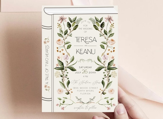 Printable Wedding Invitation Covers Poster, Print Modern Abstract