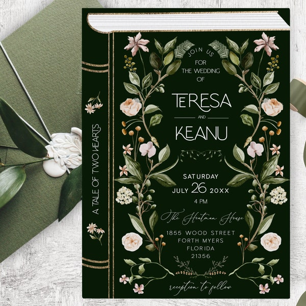 Book Invitation - Etsy
