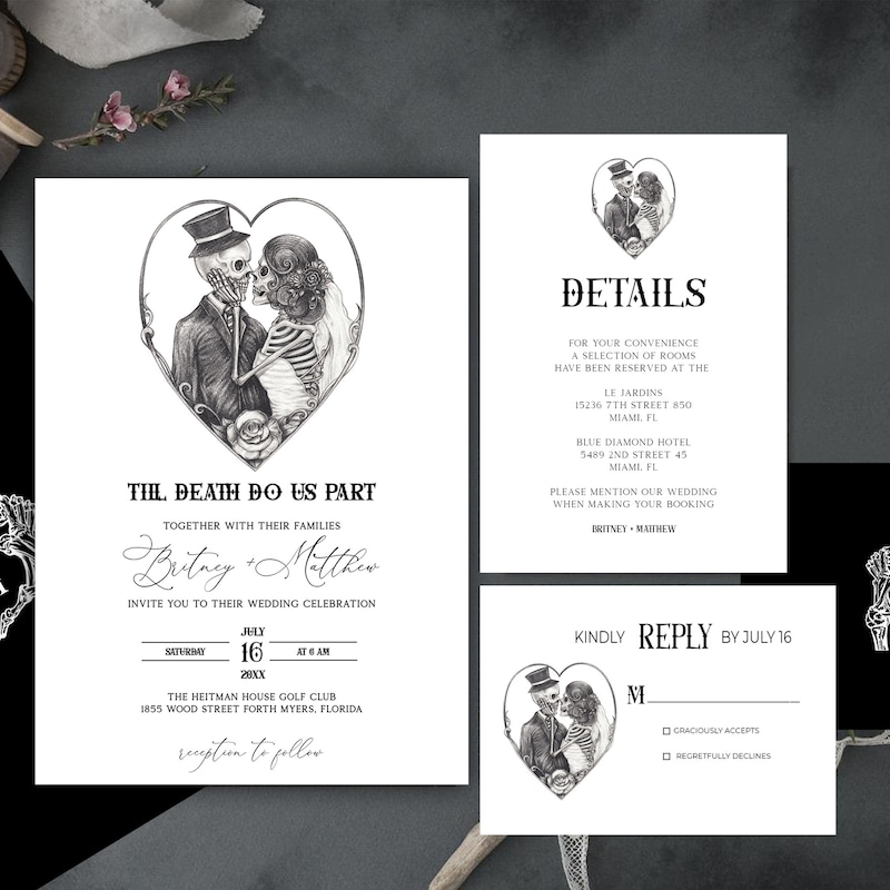 Skull Wedding - Etsy
