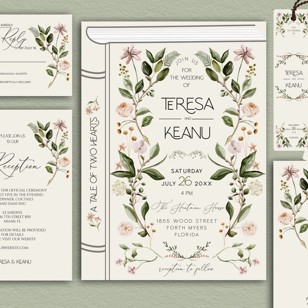 Book Themed Wedding - Etsy