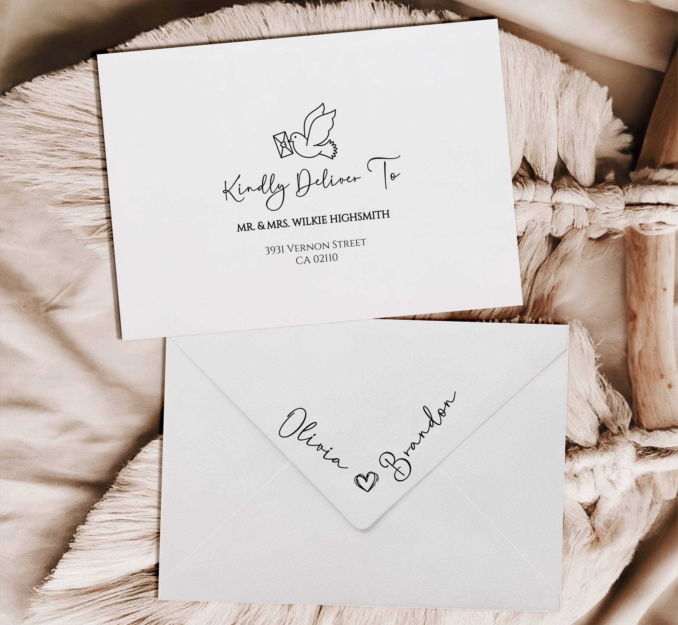 Printable Envelope, Envelope Template, Wedding Envelope, Addressed ...