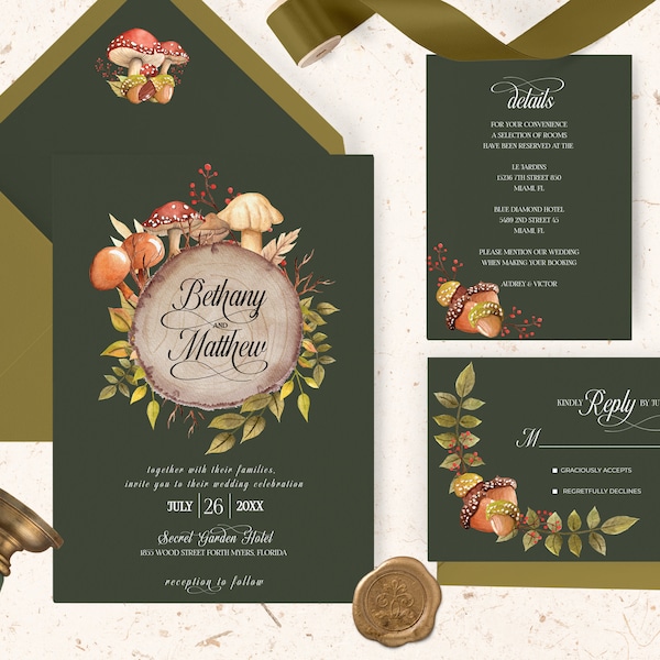 Fall Forest Wedding - Etsy