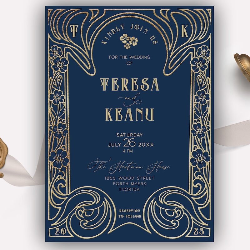 Baroque Invitation - Etsy