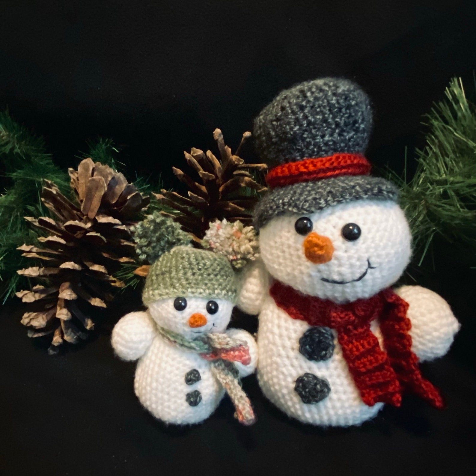 Snowman Crochet Pattern, Snowman Family Crochet Pattern, Christmas ...
