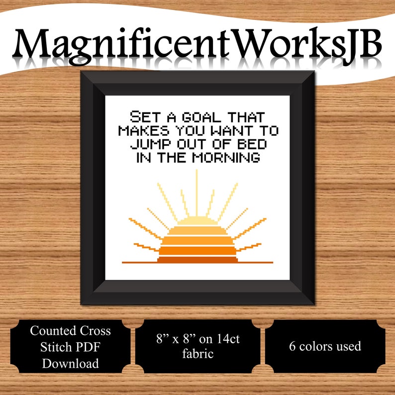 Motivational Cross Stitch Pattern Inspirational Cross Stitch - Etsy