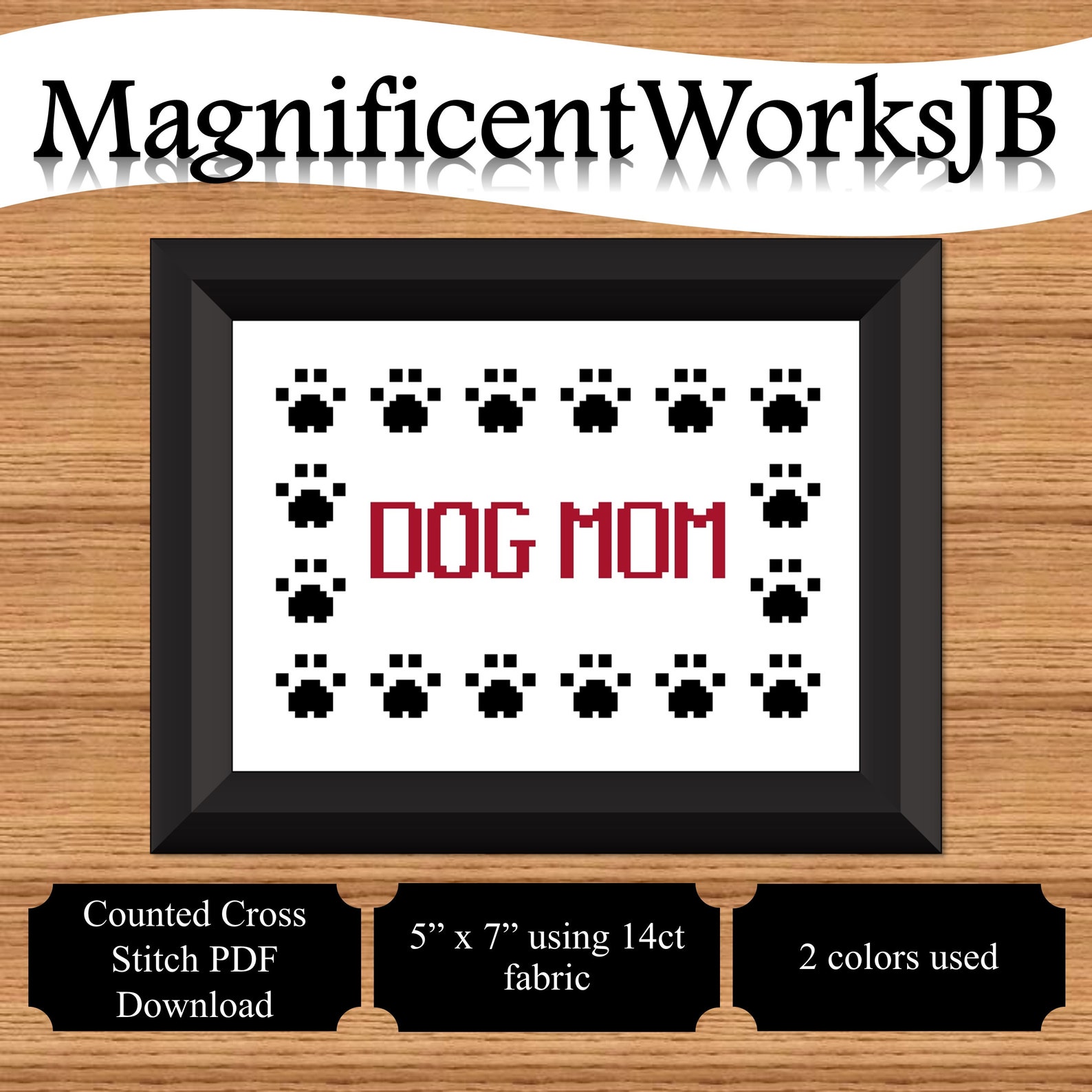 Dog Mom Cross Stitch Pattern - Etsy