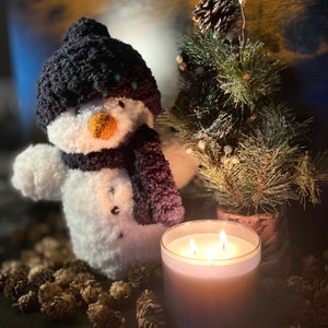 Extra Fluffy Snowman Crochet Pattern, Faux Fur & Sherpa Extra Soft ...