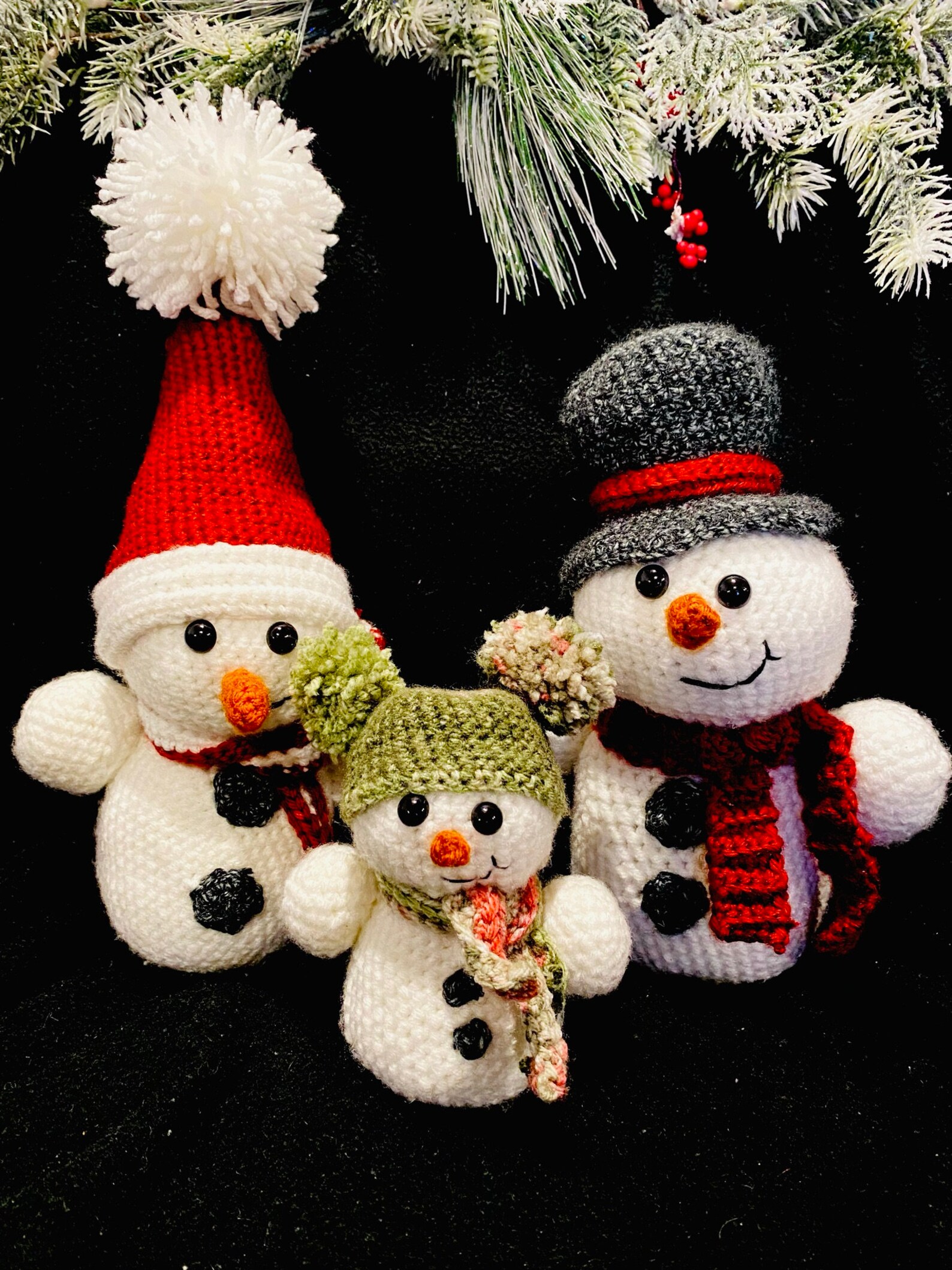 Snowman Crochet Pattern, Snowman Family Crochet Pattern, Christmas ...