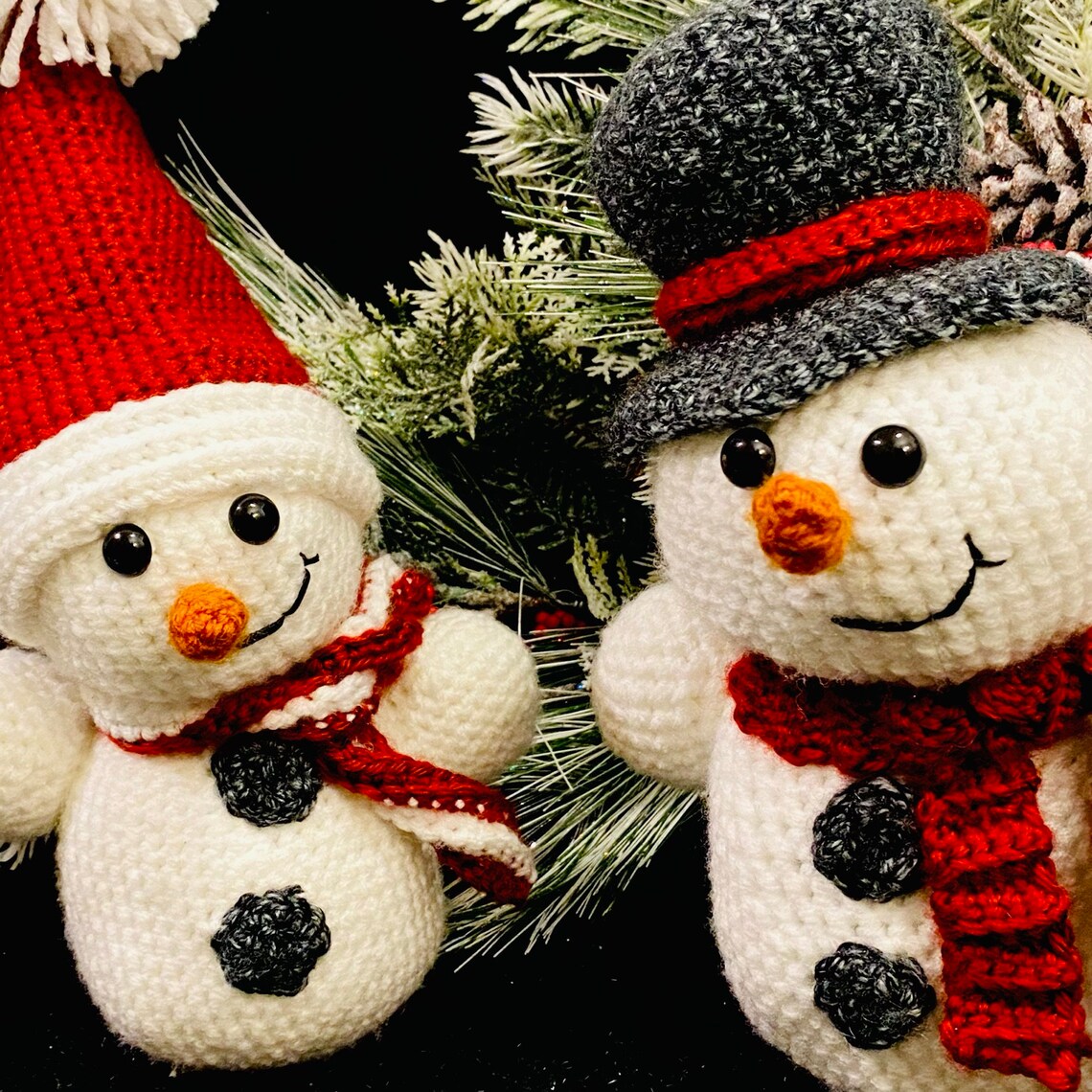 Snowman Crochet Pattern, Snowman Family Crochet Pattern, Christmas ...