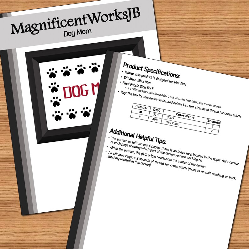 Dog Mom Cross Stitch Pattern - Etsy