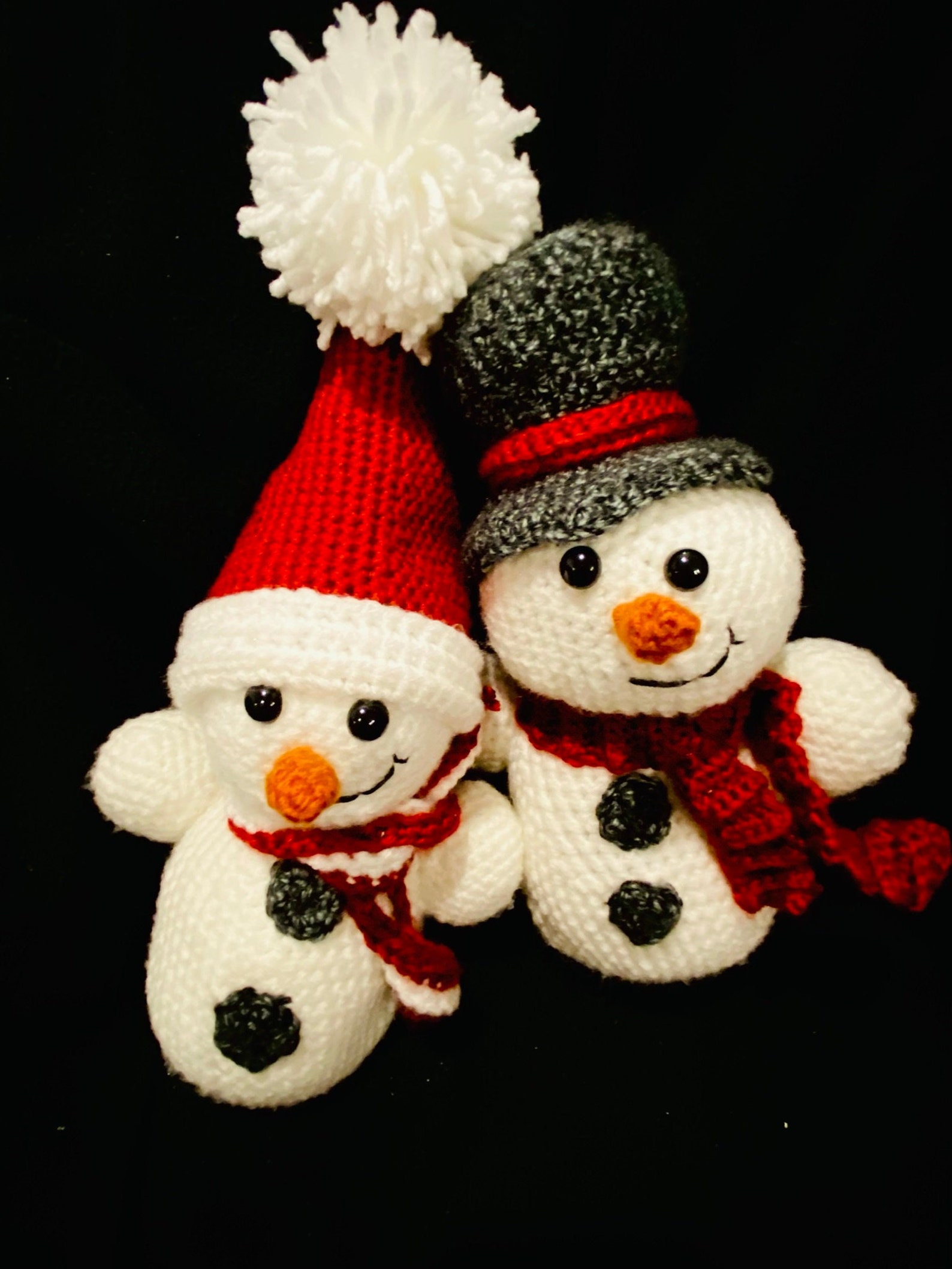 Snowman Crochet Pattern, Snowman Family Crochet Pattern, Christmas ...