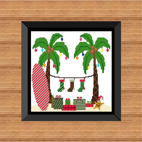Palm Cross Stitch - Etsy