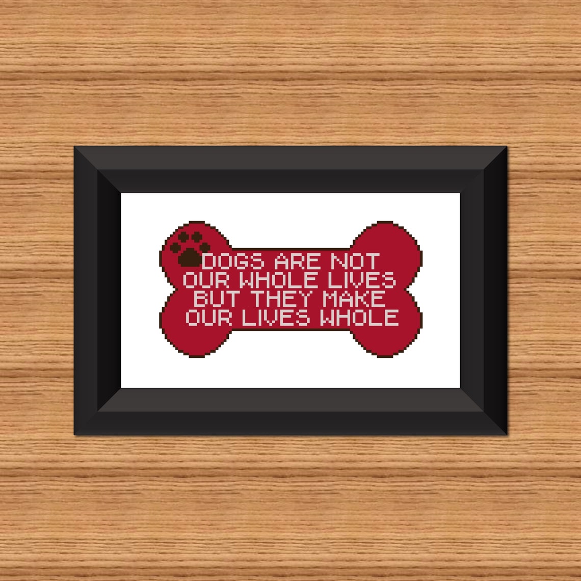 Dog Cross Stitch Pet Cross Stitch Animal Cross Stitch Dog Bone Paw ...