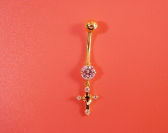 Cross Belly Button | Etsy