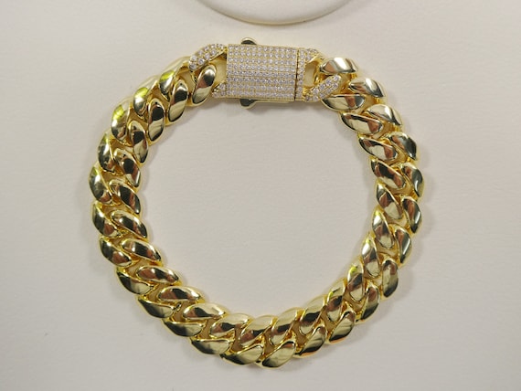 8 Inch 18k Gold Filled Monaco 12MM Bracelet - Etsy 8 Inch 18k Gold Filled Monaco 12MM Bracelet - Etsy