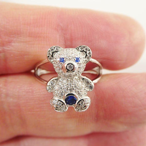 Teddy Bear Ring - Etsy