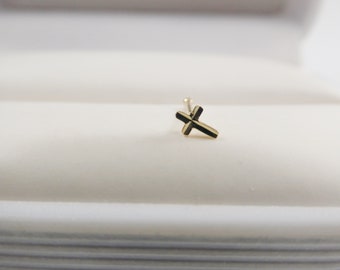 Cross Nose Ring - Etsy