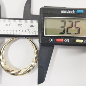 10k Real Solid Yellow Gold 32MM Classic Design Hoop Earrings - Etsy