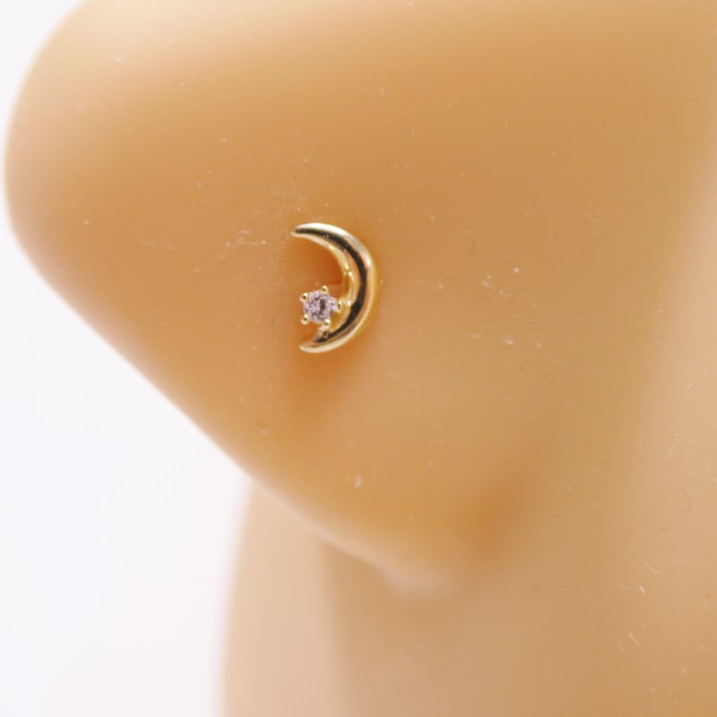 Moon Nose Ring - Etsy