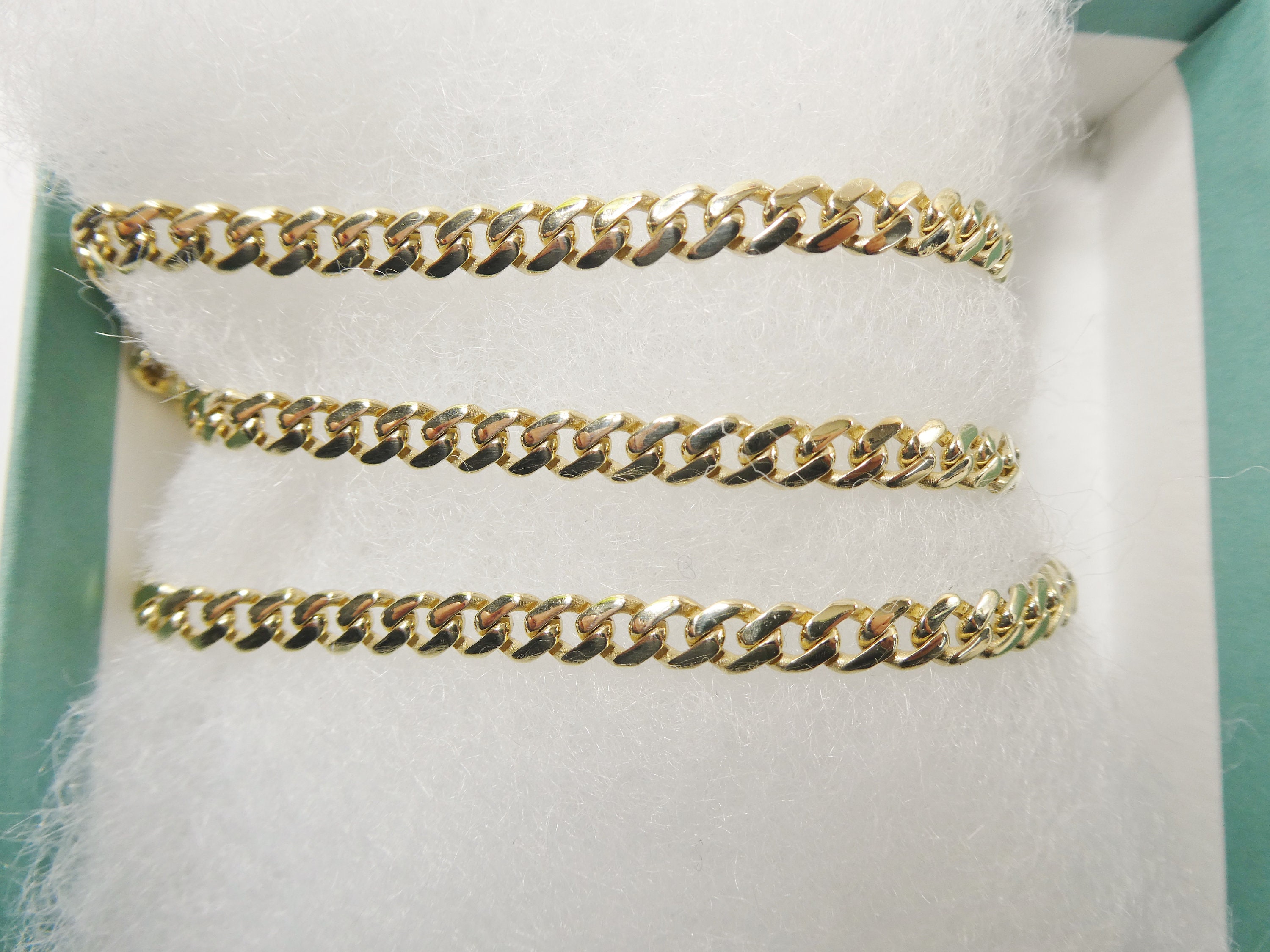 Real 10k Solid Yellow Gold 5mm Monaco Necklace - Etsy