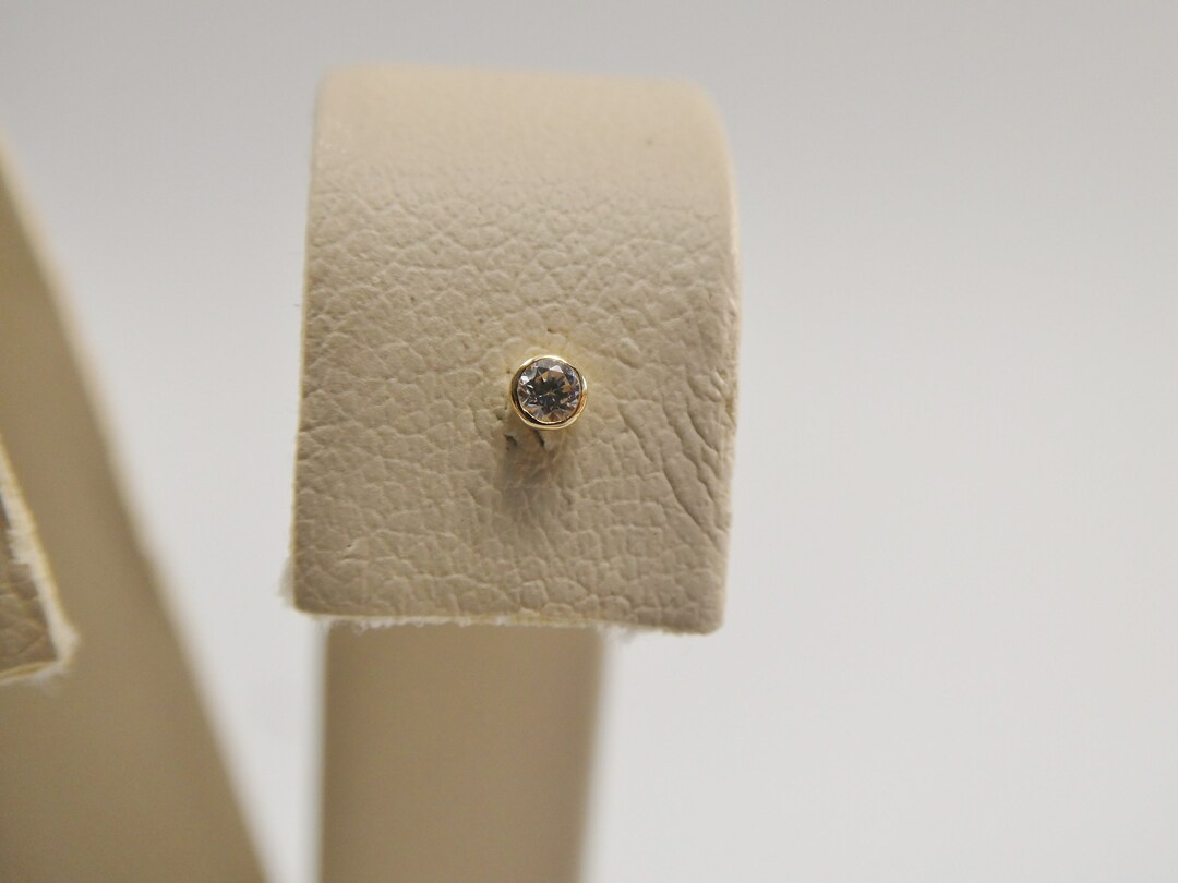 14k Real Solid Yellow Gold L SHAPE Stud Nose Ring - Etsy