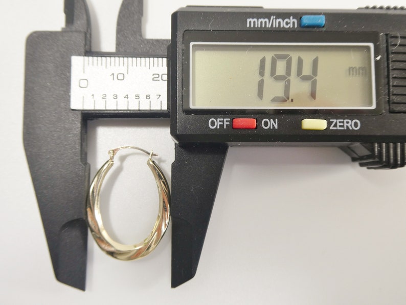 10k Real Solid Yellow Gold Classic Design Hoop Earrings - Etsy
