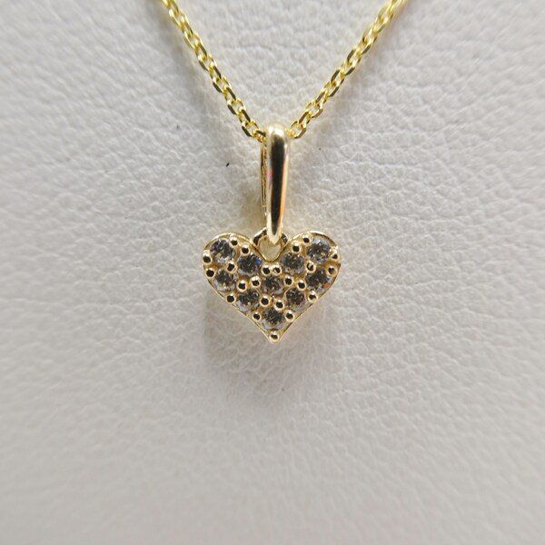 Small Heart Gold Chain - Etsy