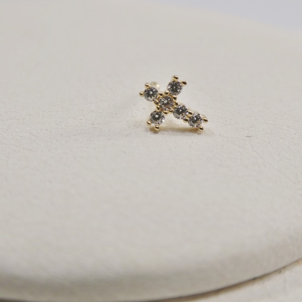 Cross Nose Ring - Etsy