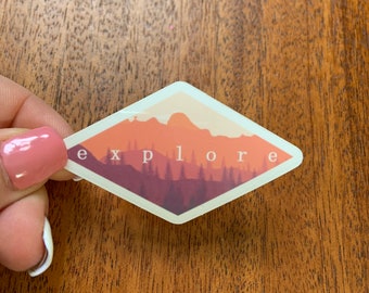 Explore Sticker | Etsy