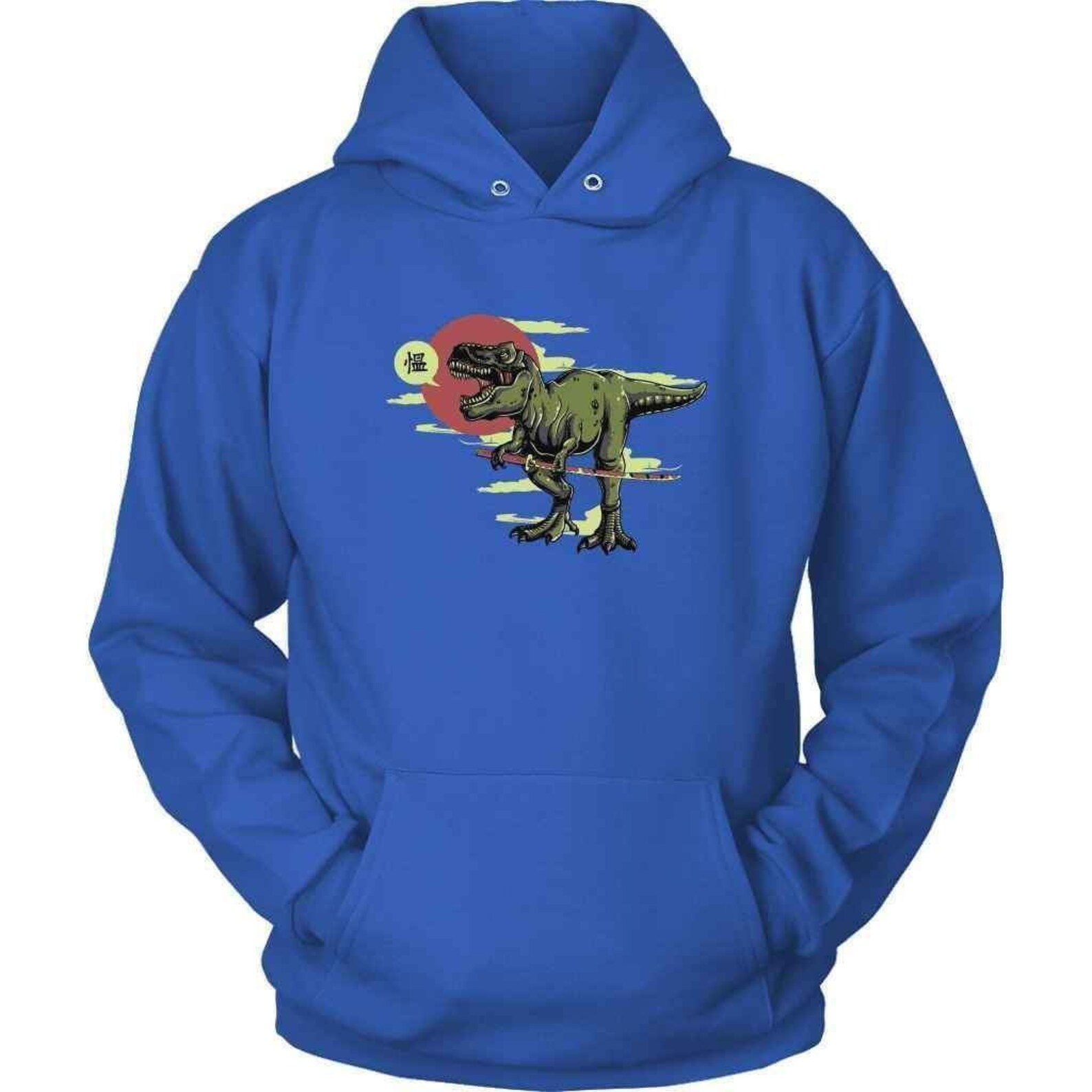 Awesome Dinosaur Hoodie T-rex Samurai Graphic Dinosaur Sweatshirt Funny ...