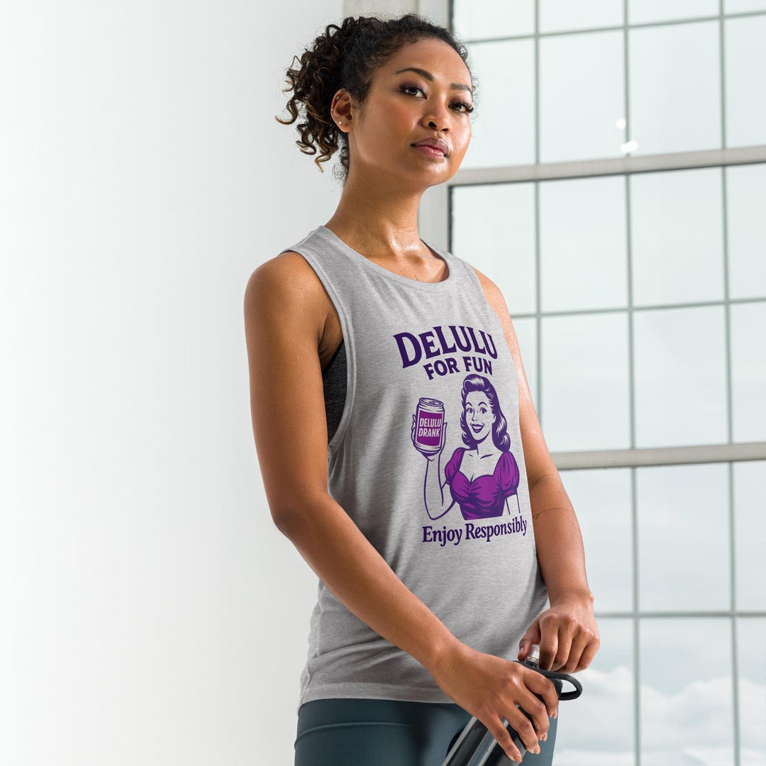 Delulu for Fun Women’s Flowy Scoop Muscle Tank, Thai GL Fandom Merch by ...