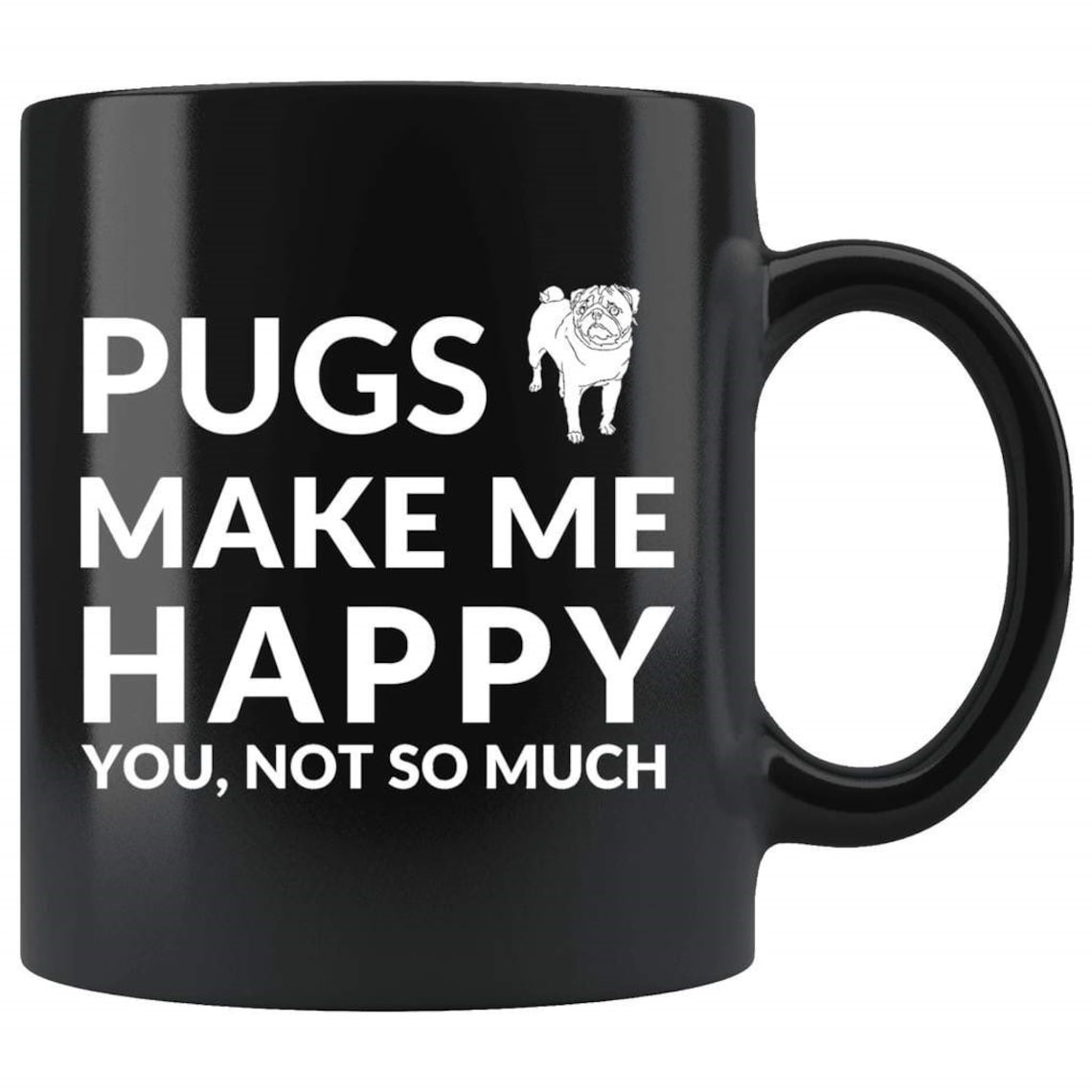 Funny Pug Mug Cute Pug Gift for Women Pug Mom Mug or Pug - Etsy