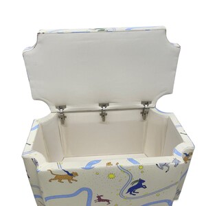 Custom teddy Upholstered Toy Storage Chest - Etsy