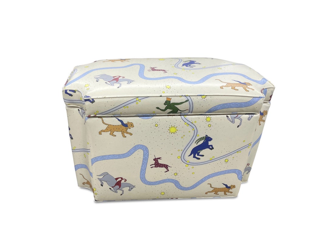 Custom teddy Upholstered Toy Storage Chest - Etsy