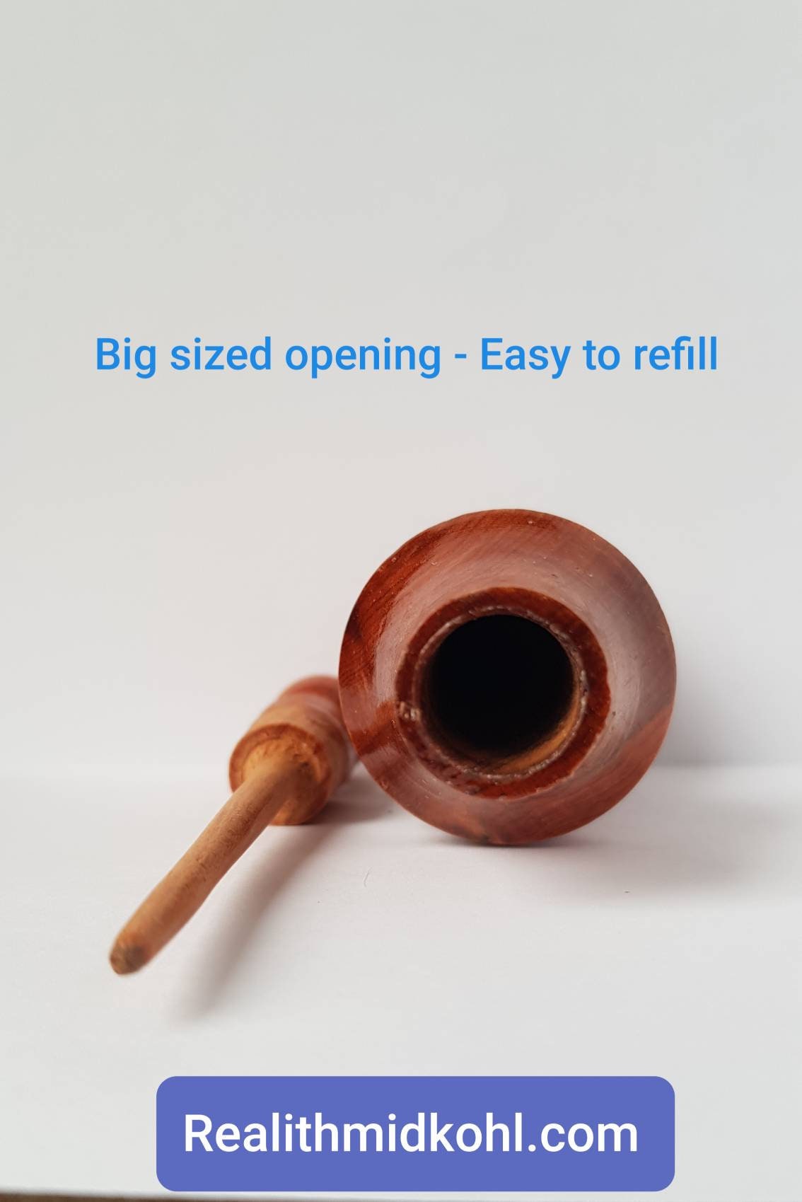 Empty Hand Made Wooden Kohl Holder With Applicator makhala - Etsy UK