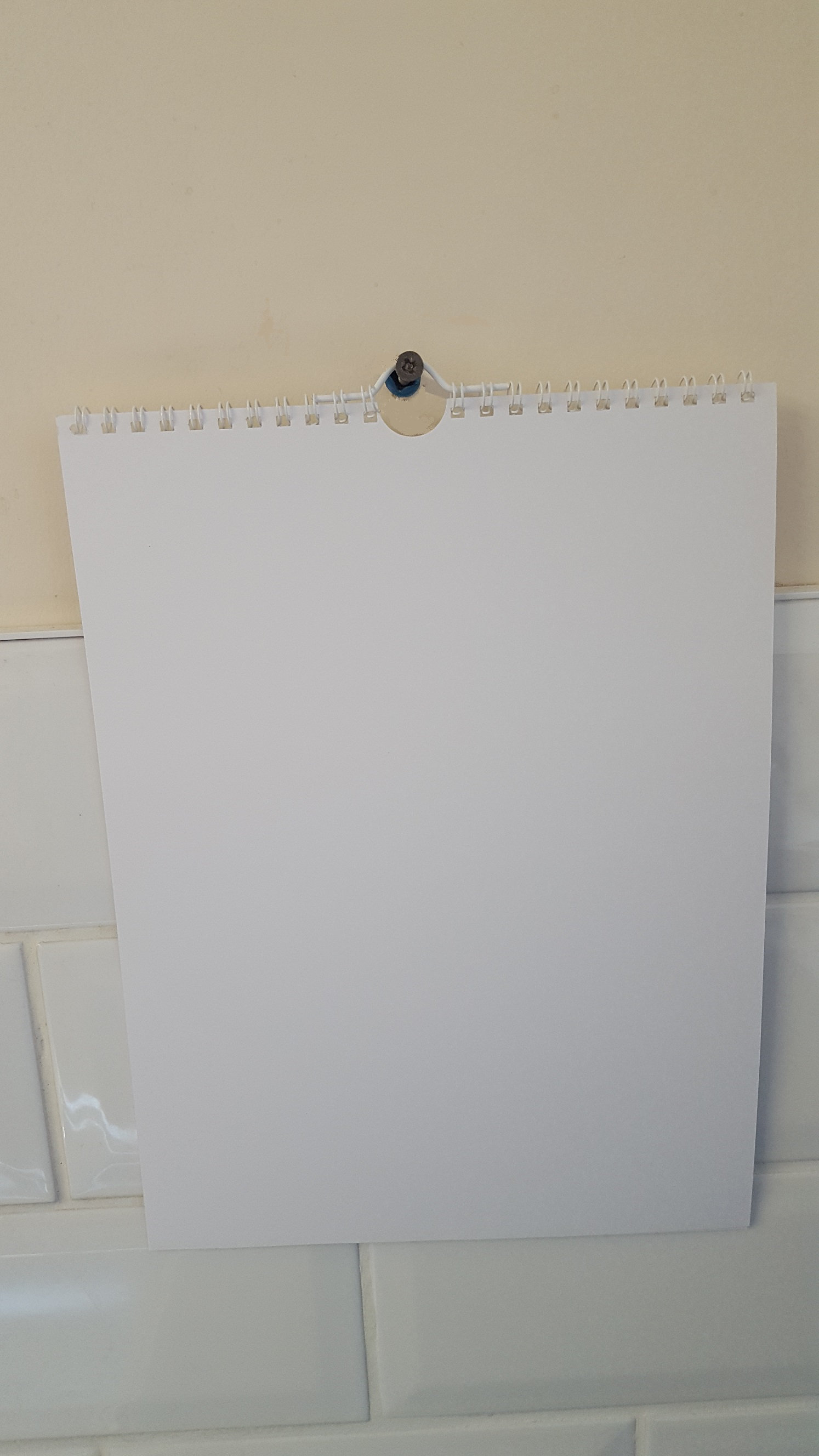 Calendar Making Thumb Cut Punch Includes 100 White Calendar Hangers ...