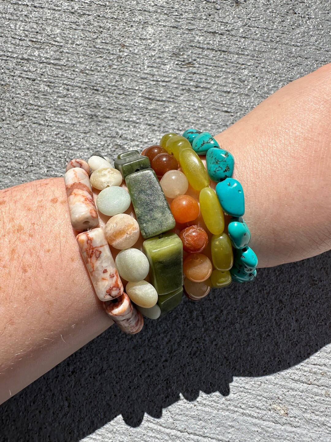 Gemstone Crystal Bracelets - Natural Precious Stone Beaded Bracelets ...