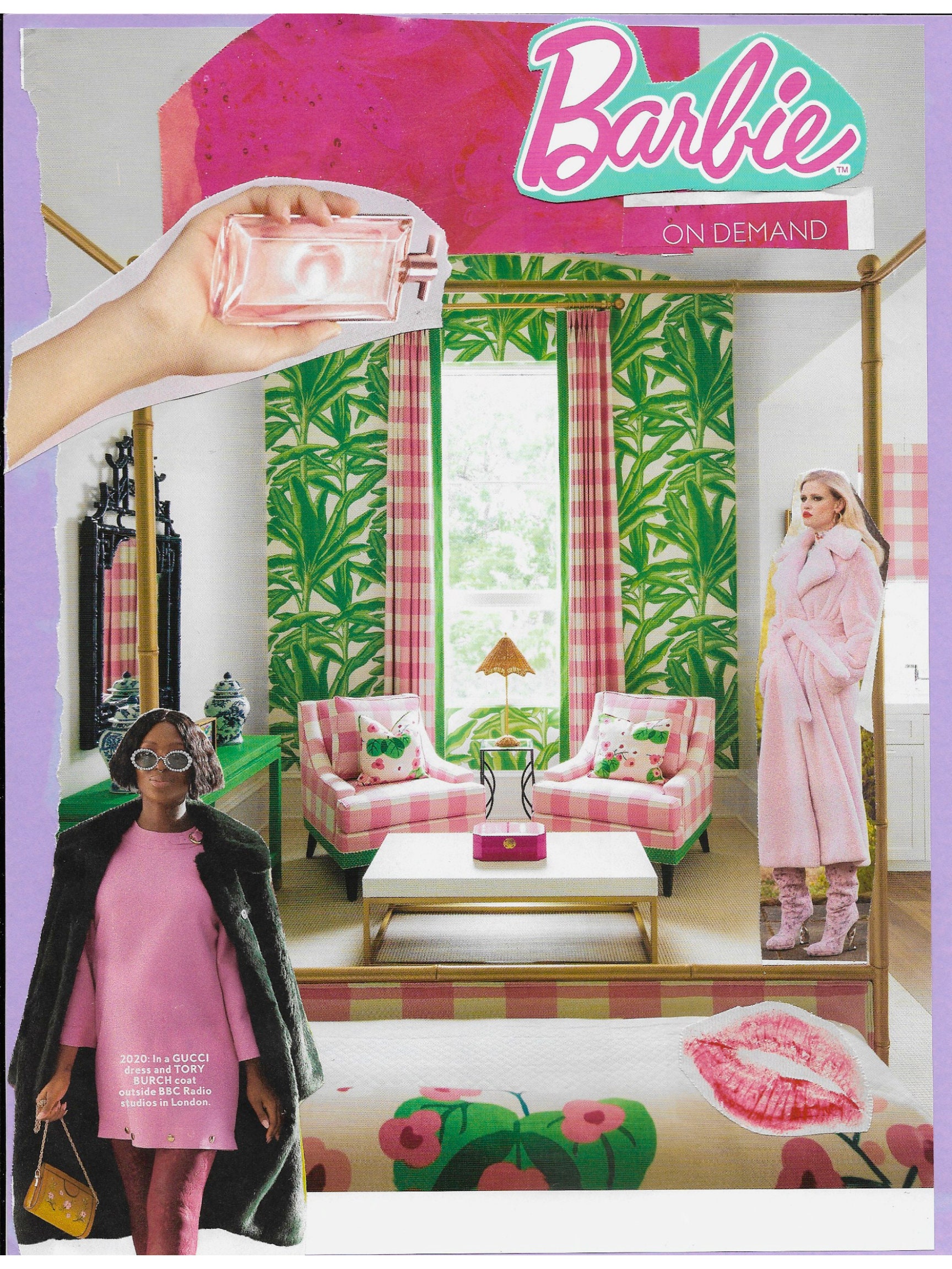 Barbie Doll Collage Art Prints and Stickers - Etsy